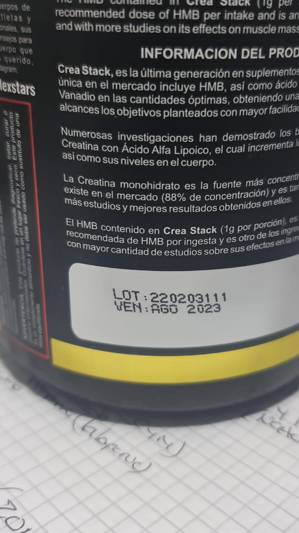 CREA STACK frutos rojos 1.3 Lb (600g)