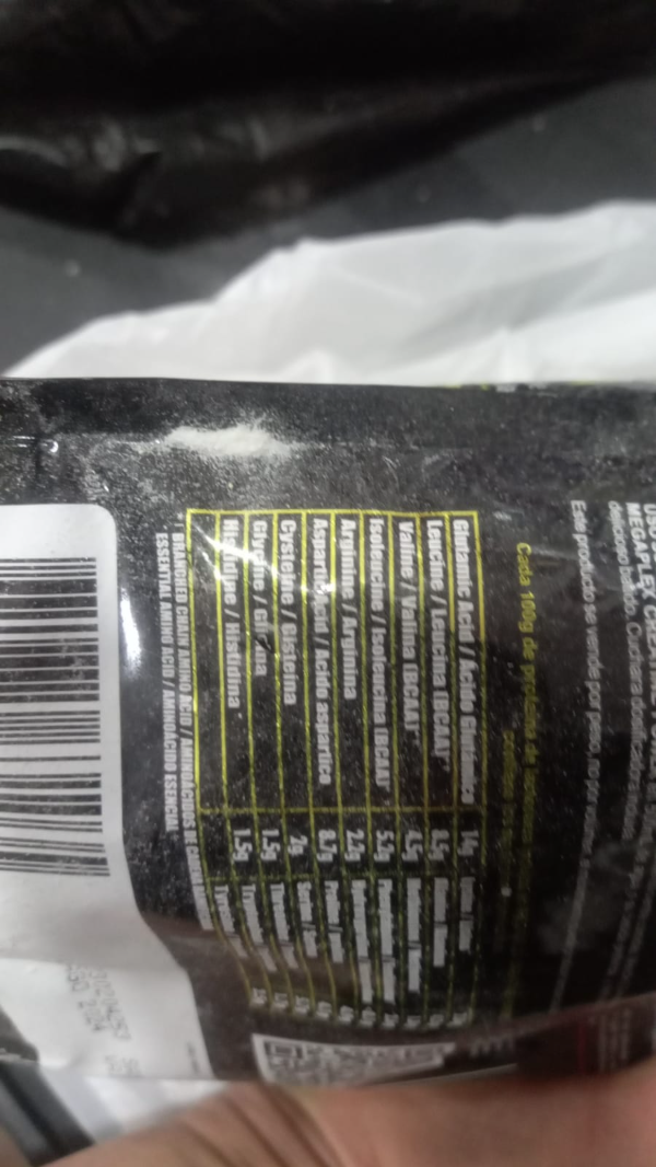 MEGAPLEX CREATINE POWER Vainilla Bolsa Dorada (908