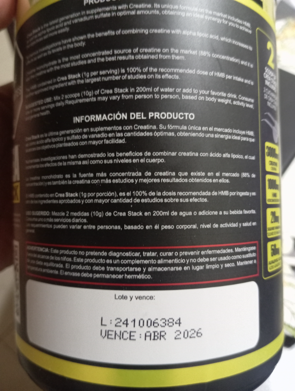 CREA STACK frutos rojos 1.3 Lb (600g)